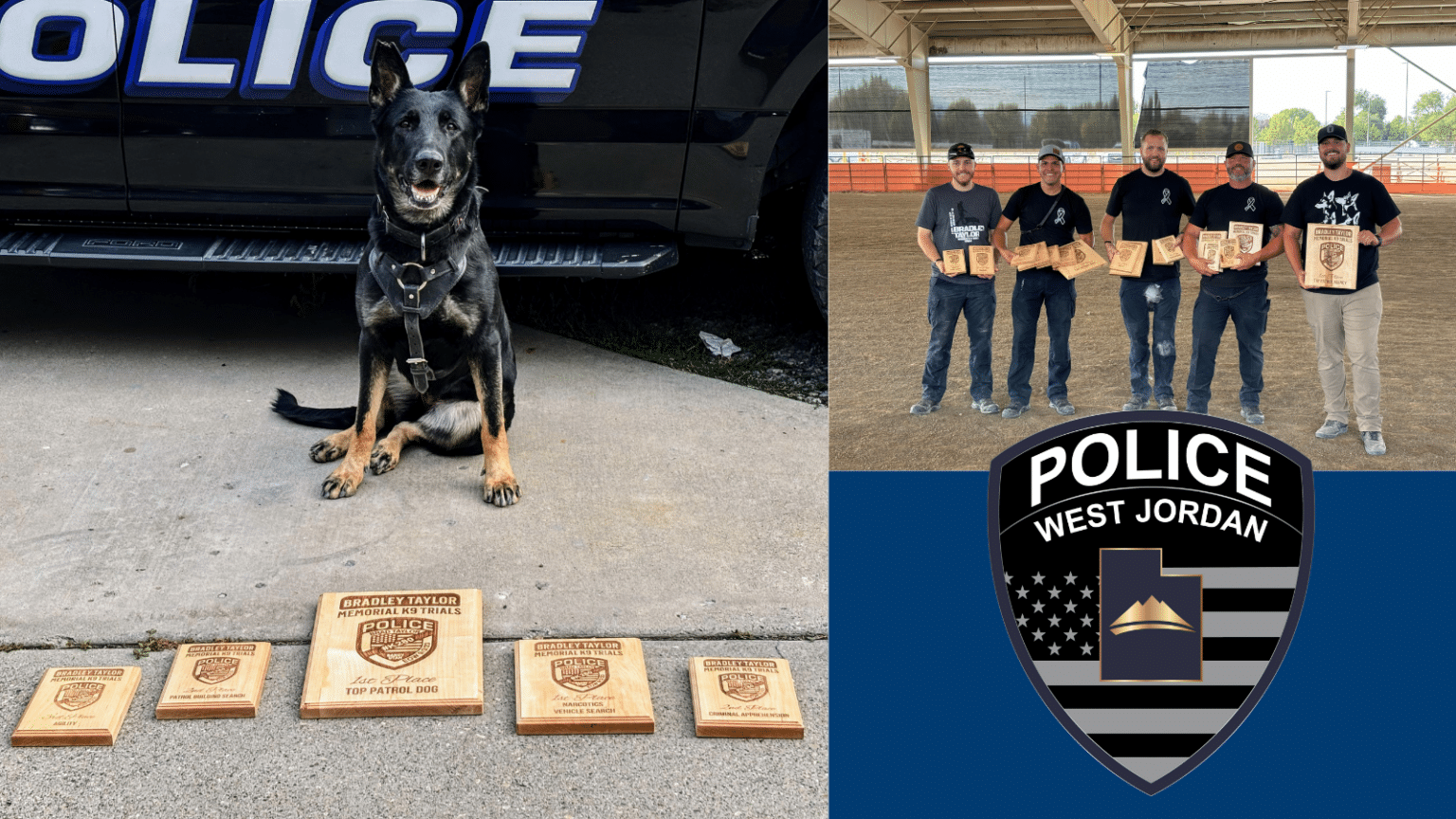 WJPD Earns K9 Top Patrol Agency Award - West Jordan City